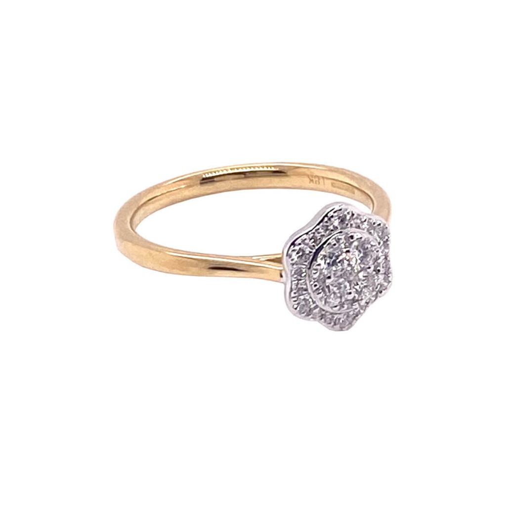 0.27ct Round Brilliant Diamond Cluster Ring | Cry For The Moon