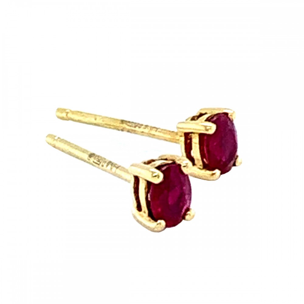 0.50ct Oval Ruby Stud Earrings | Cry For The Moon