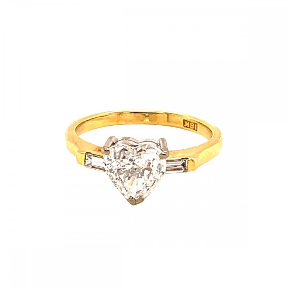 0.84ct Heart Shaped Diamond Solitaire Ring | Cry For The Moon