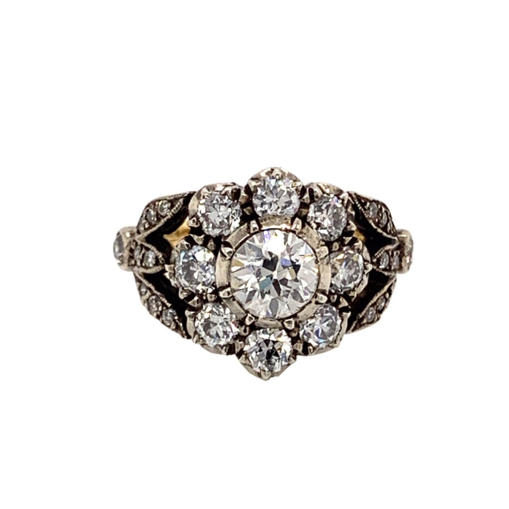 Georgian Style Diamond Cluster Ring | Cry For The Moon